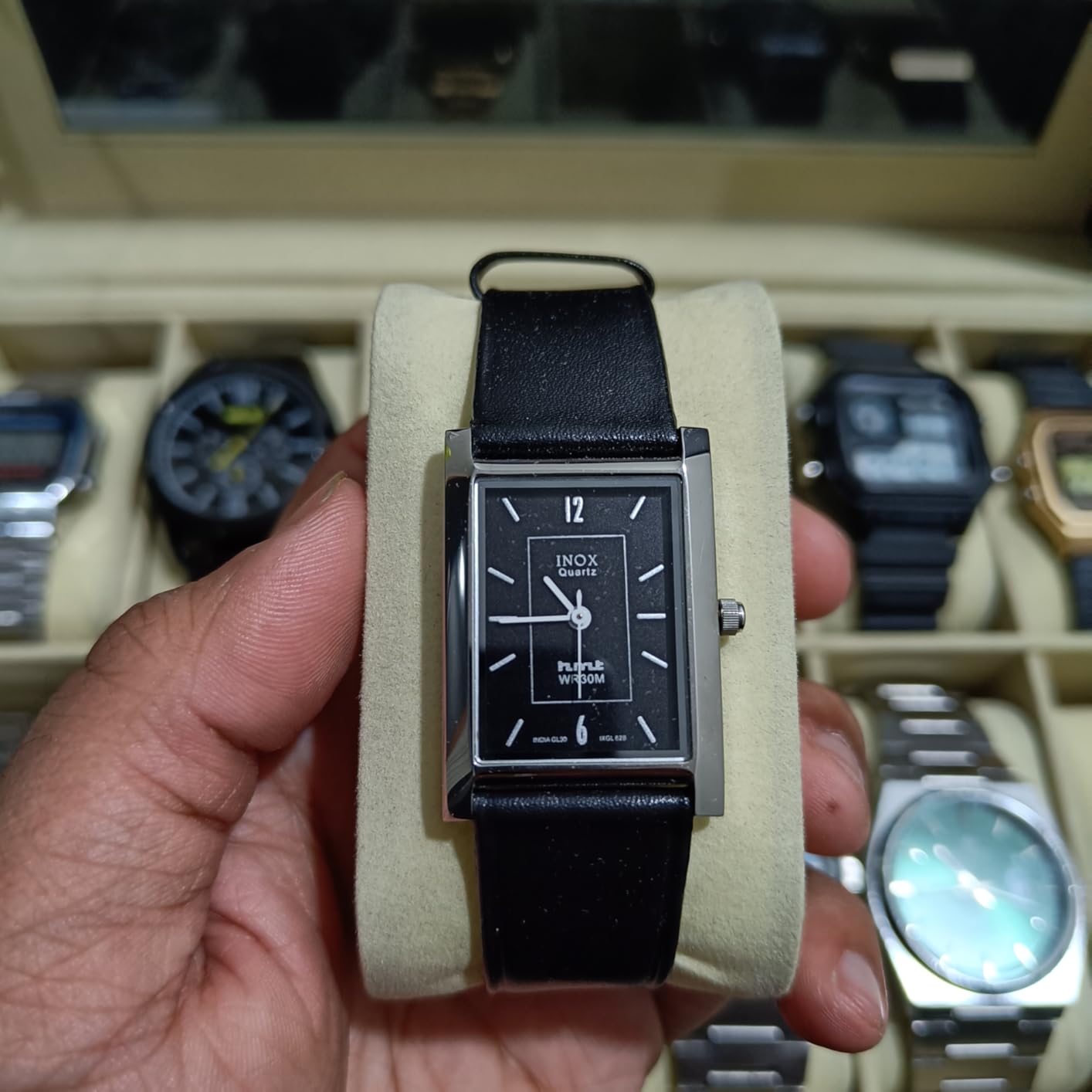 HMT INOX IXGL 62 Black Color Watch for Men | 1 Year Manufacturer ...