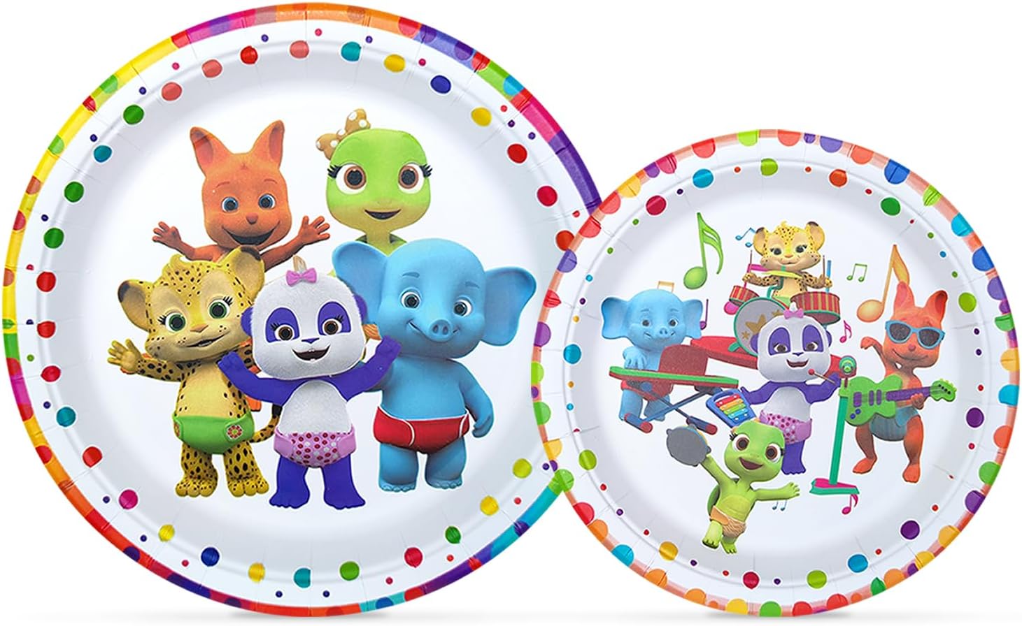 Amazon.com: 24 Packs Word Party Plates Birthday Disposable Party ...