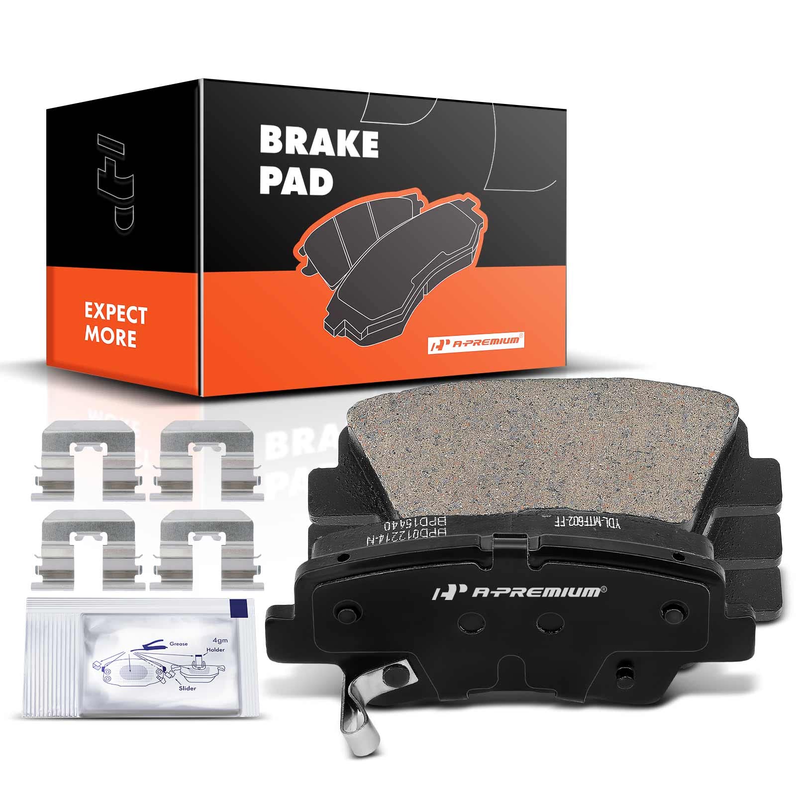 A-Premium Rear Ceramic Disc Brake Pads Set Compatible with Select ...