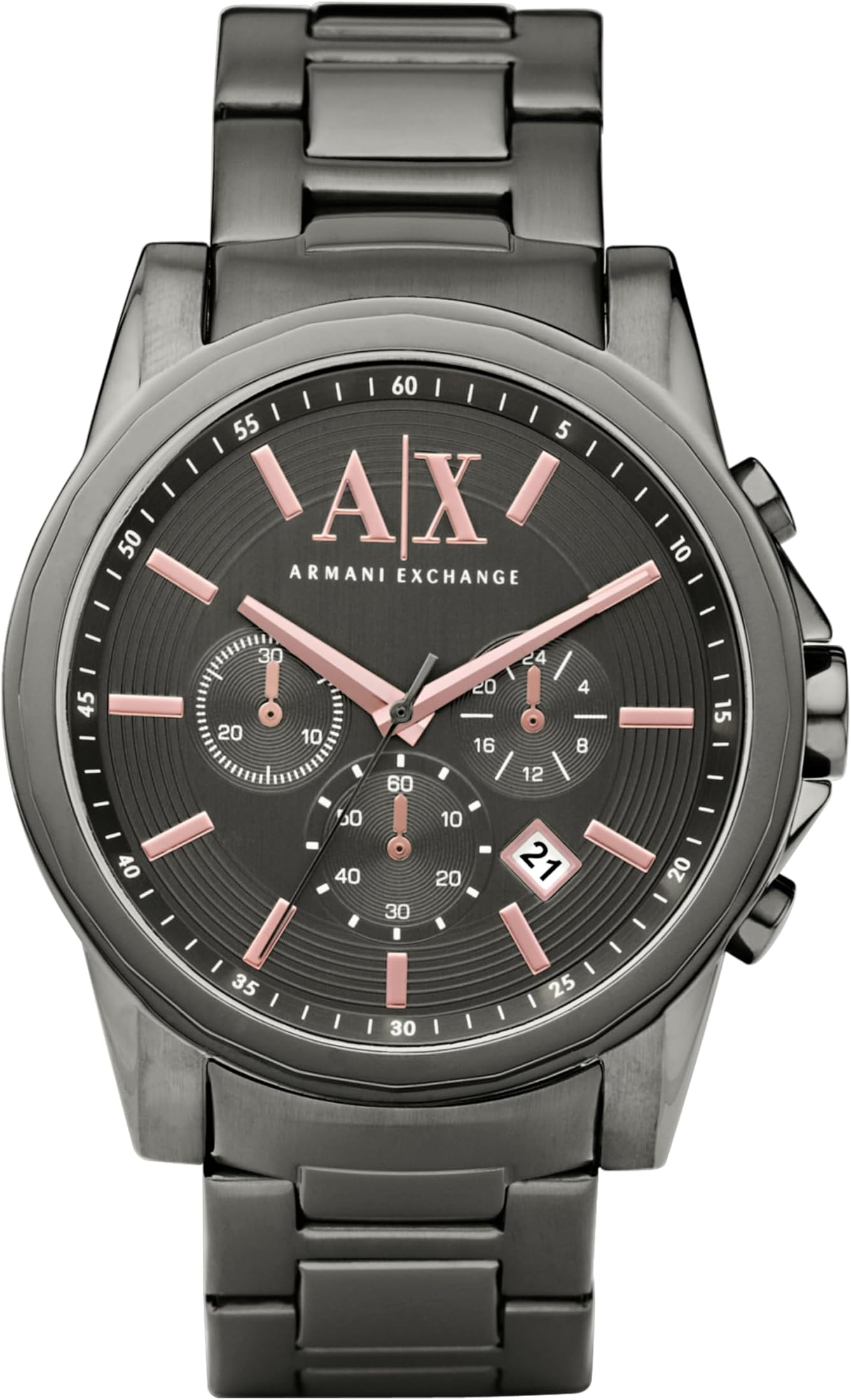 Armani Exchange Reloj Hombre, Movimiento cronógrafo de cuarzo, 45mm ...