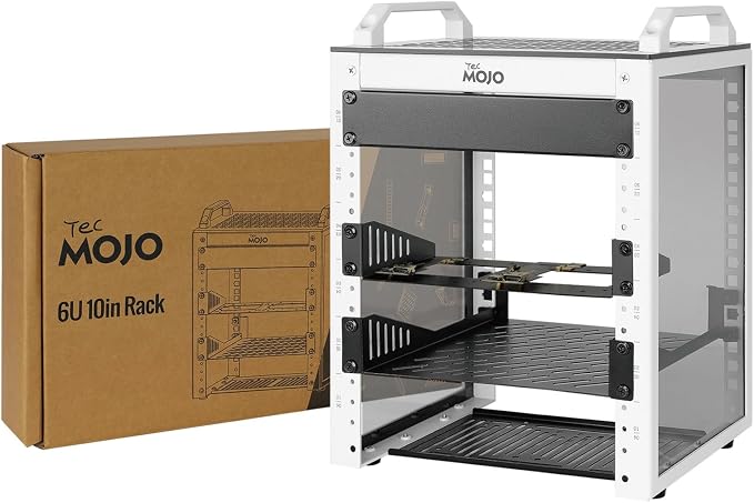 Amazon.com: Tecmojo 6U Network Rack, 10 inch Mini Server Rack with 2 ...