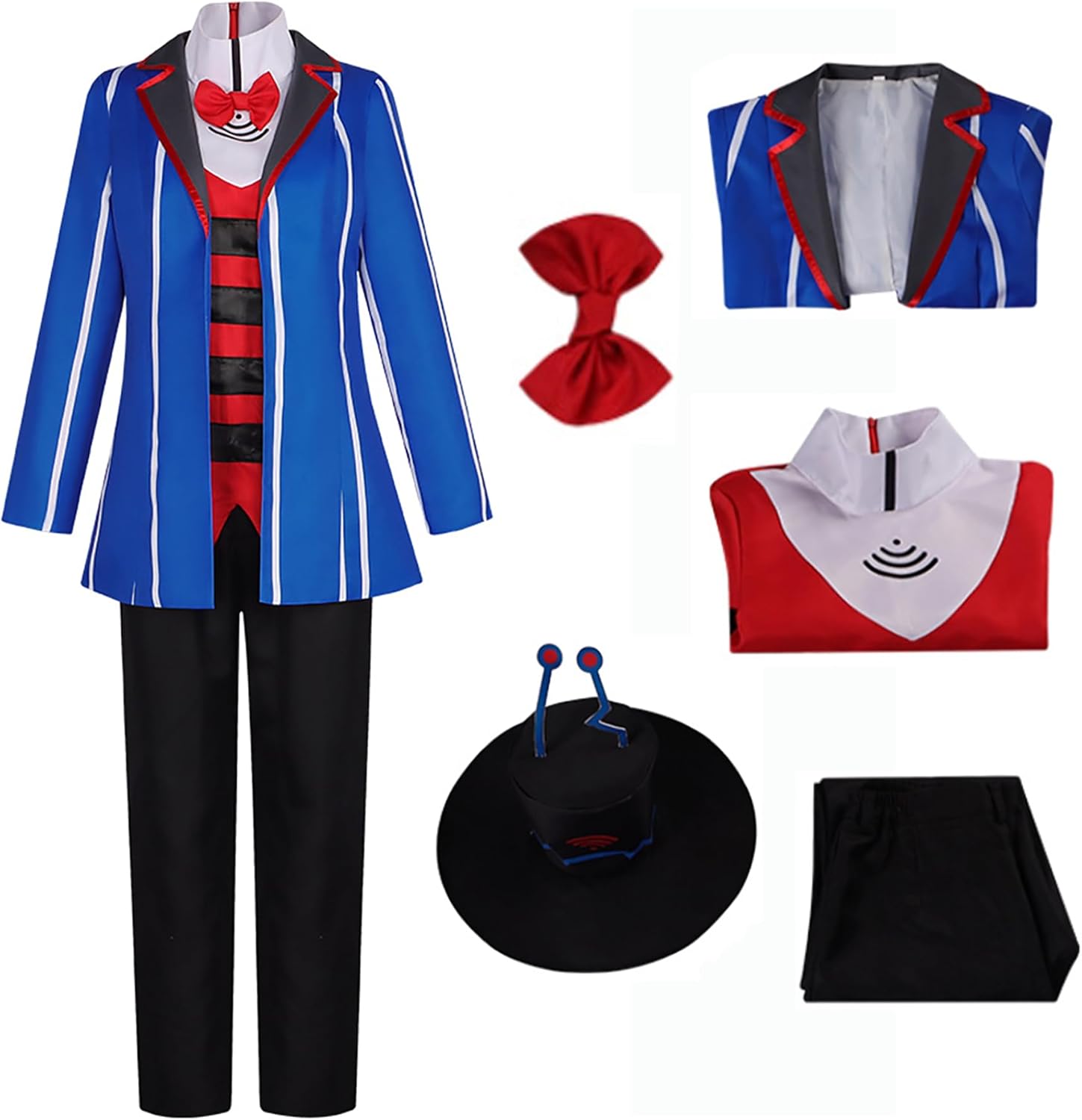 Amazon.com: Generic Vox Cosplay,Alastor Cosplay Hazbin Cosplay Vox ...