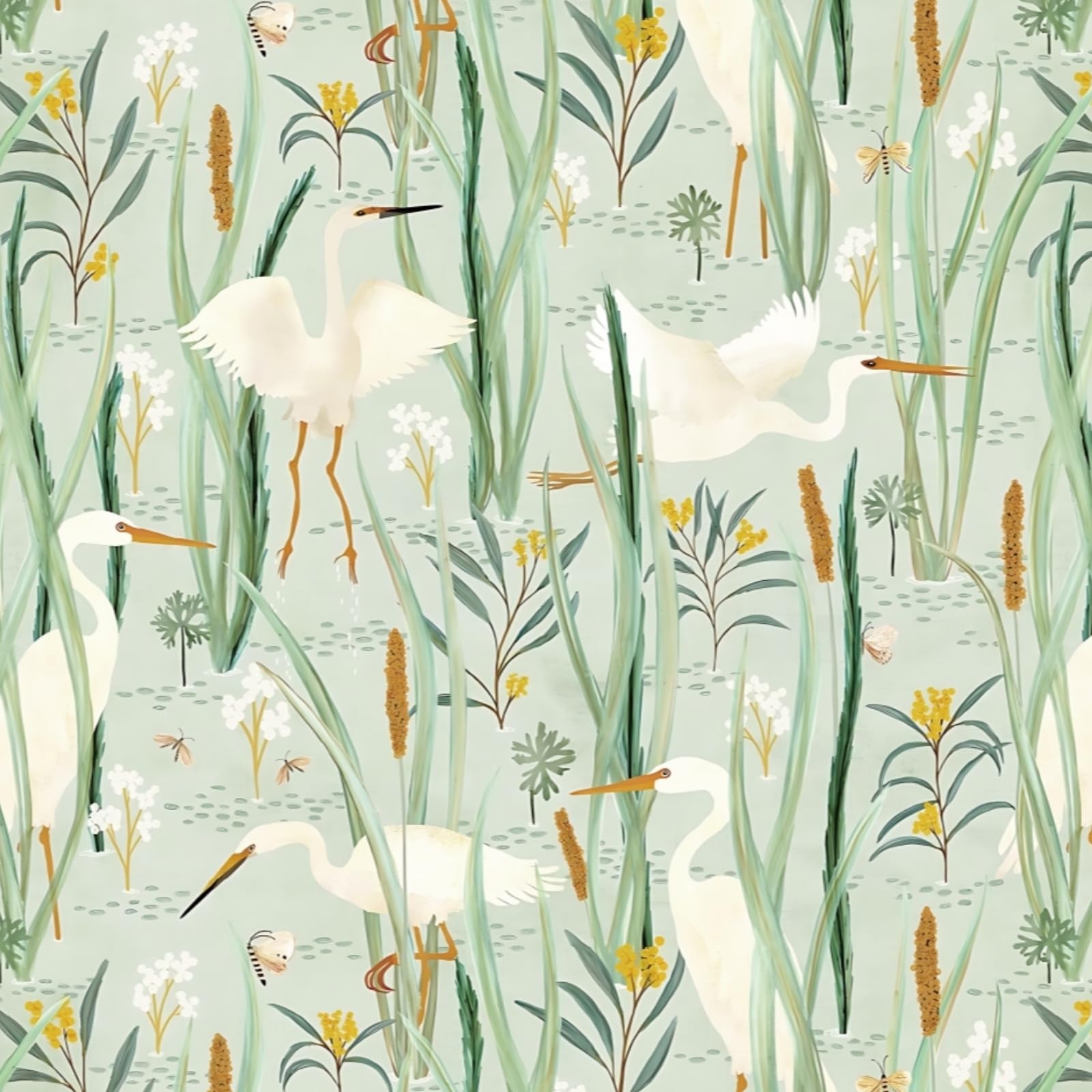 Ismoon Green Peel and Stick Wallpaper, Boho Wallpaper Nursery Wallpaper ...