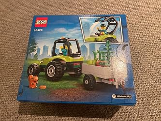 LEGO 60390 City Park Tractor Toy with Trailer for Kids Aged 5 Plus ...