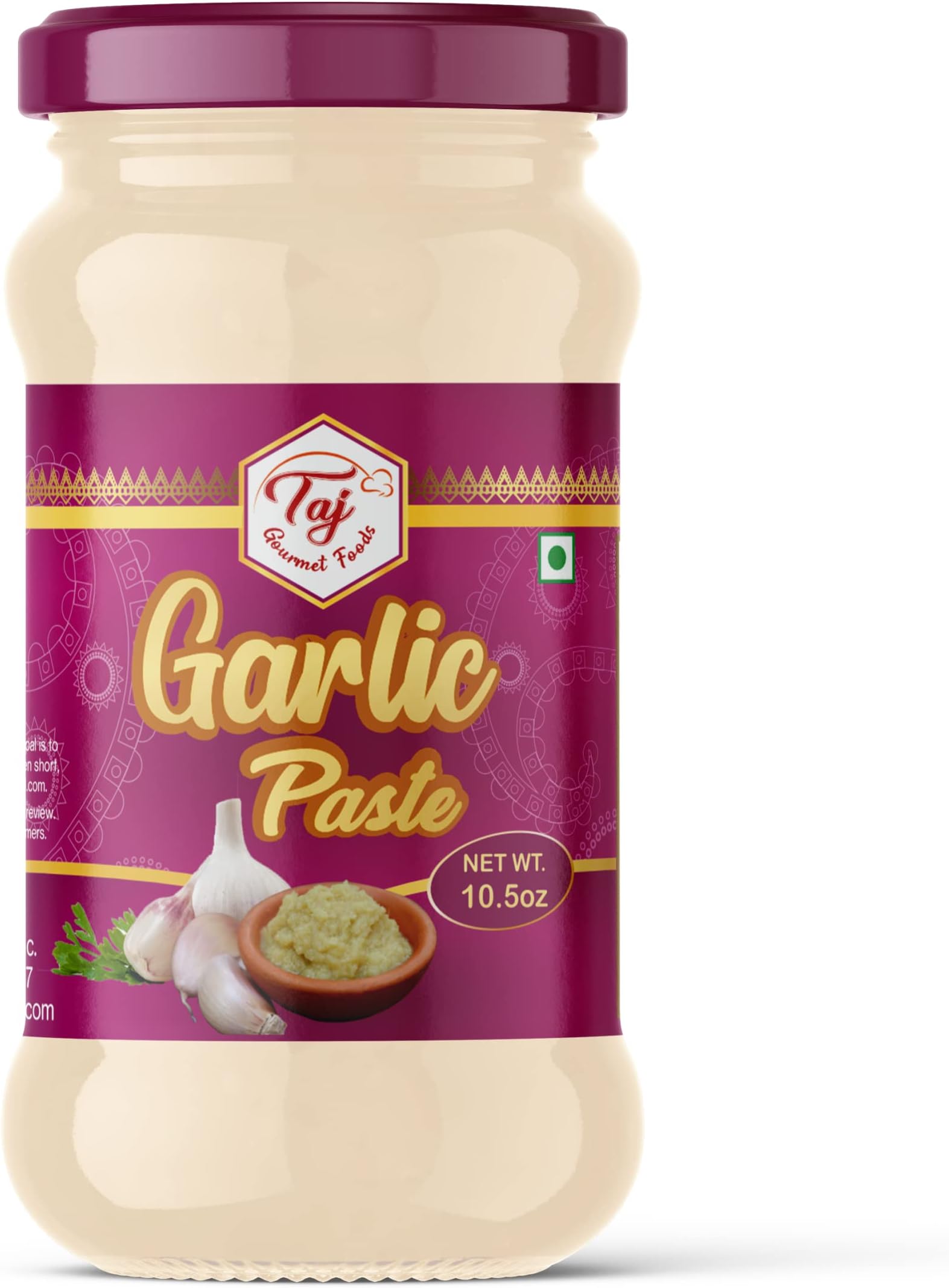 Amazon.com : TAJ Garlic Paste | Fresh Garlic Cooking Paste | 300g (10 ...