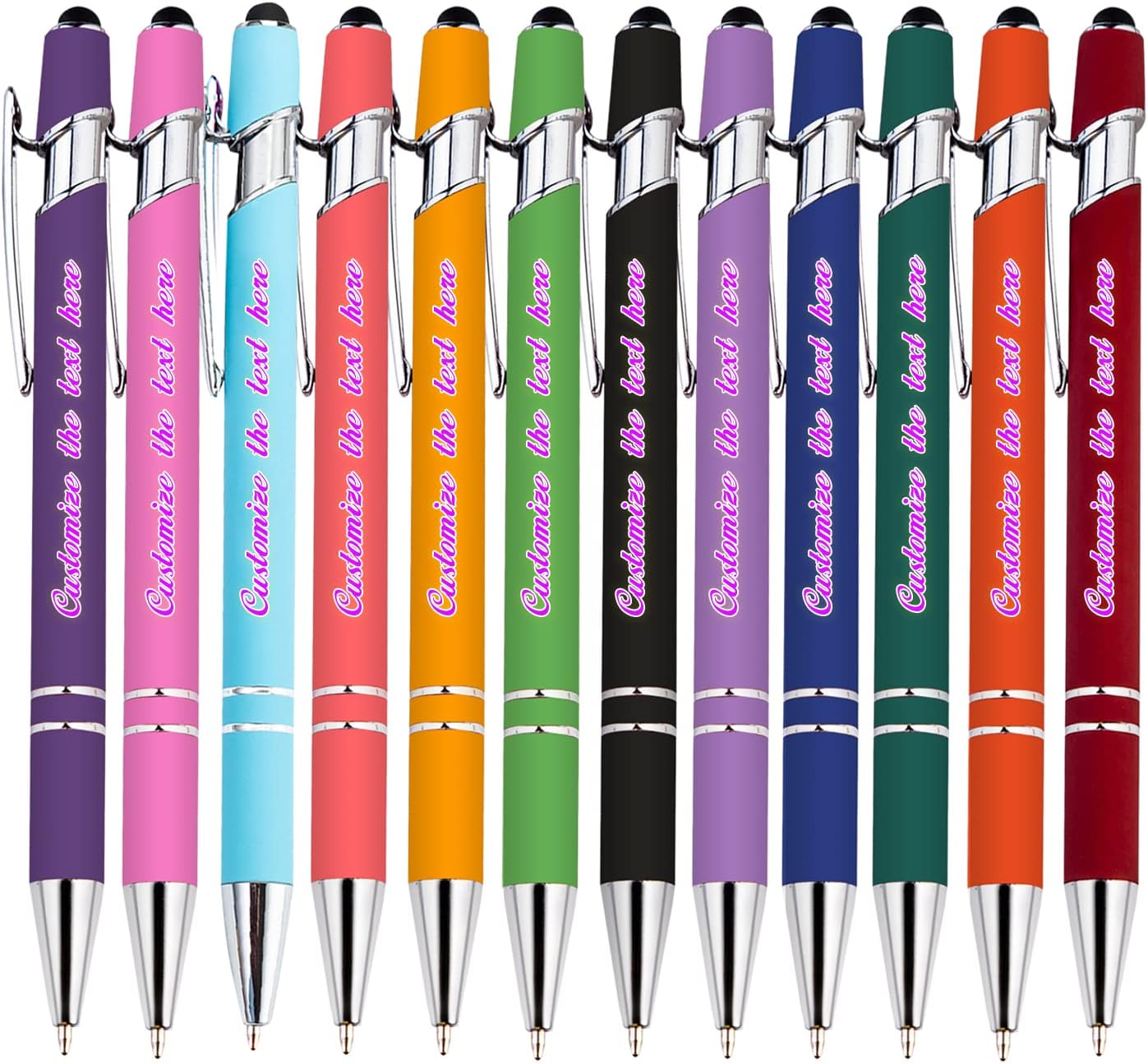 Amazon.com : QNTYCT Personalized Present Ballpoint Pen with Stylus Tip ...