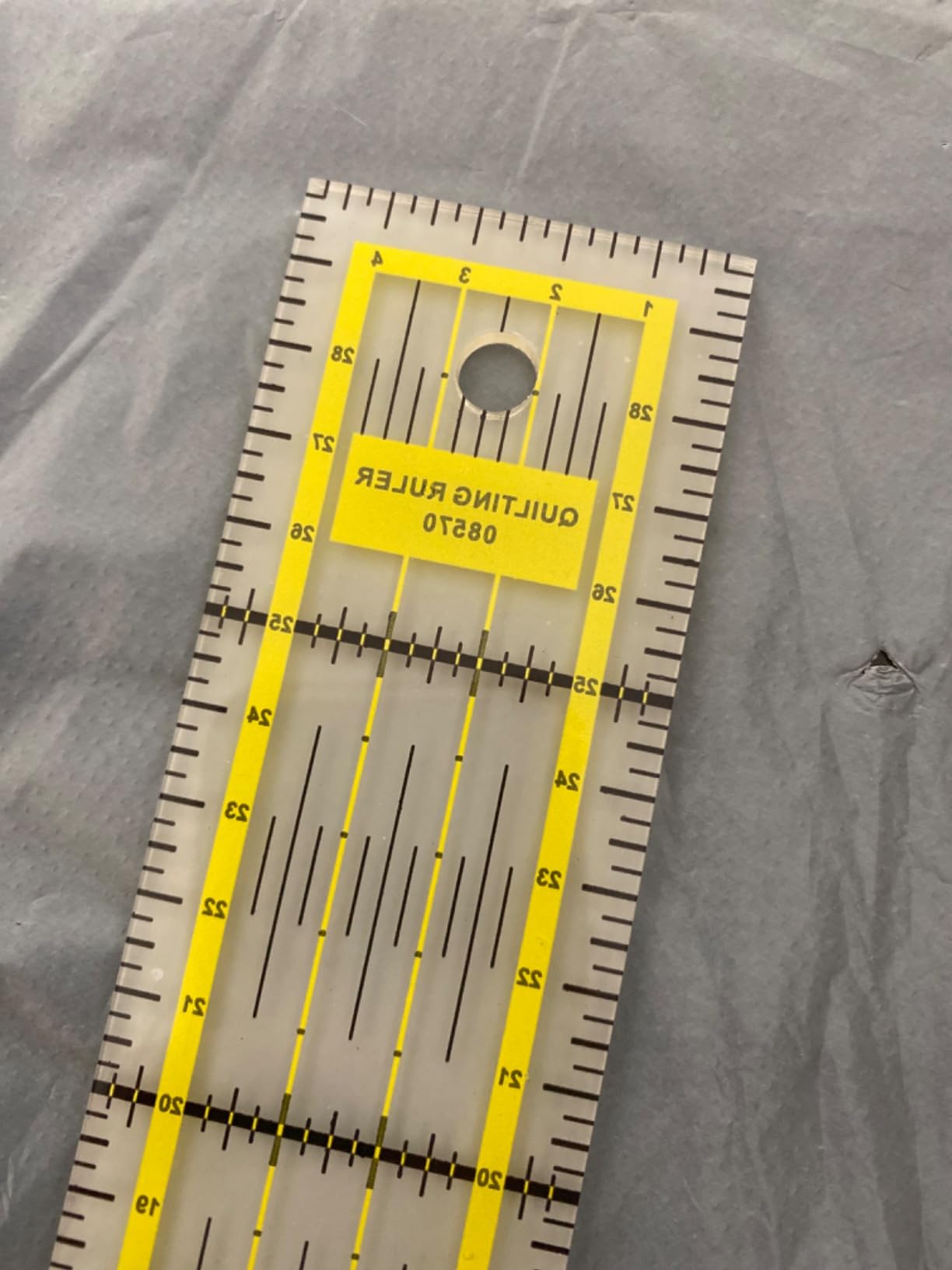 Quilting Ruler Patchwork Ruler Yellow DIY 5X30cm Acrylic Fabric Ruler ...