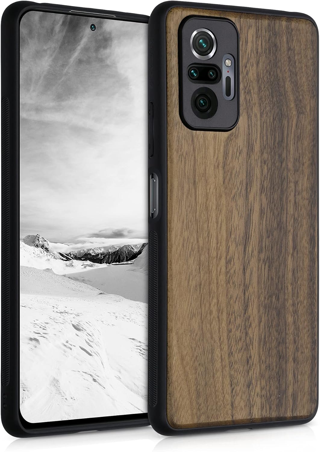 Amazon.com: kwmobile Real Wood Case Compatible with Xiaomi Redmi Note ...