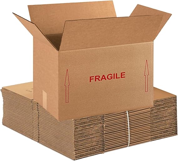Amazon.com: Royal House Moving Boxes, Corrugated Cordboard Box for ...