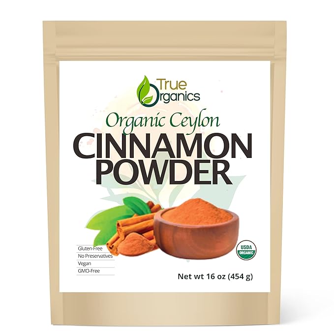 Amazon.com : True Organic Ceylon Cinnamon Powder, 1 Pound Bulk Bag ...