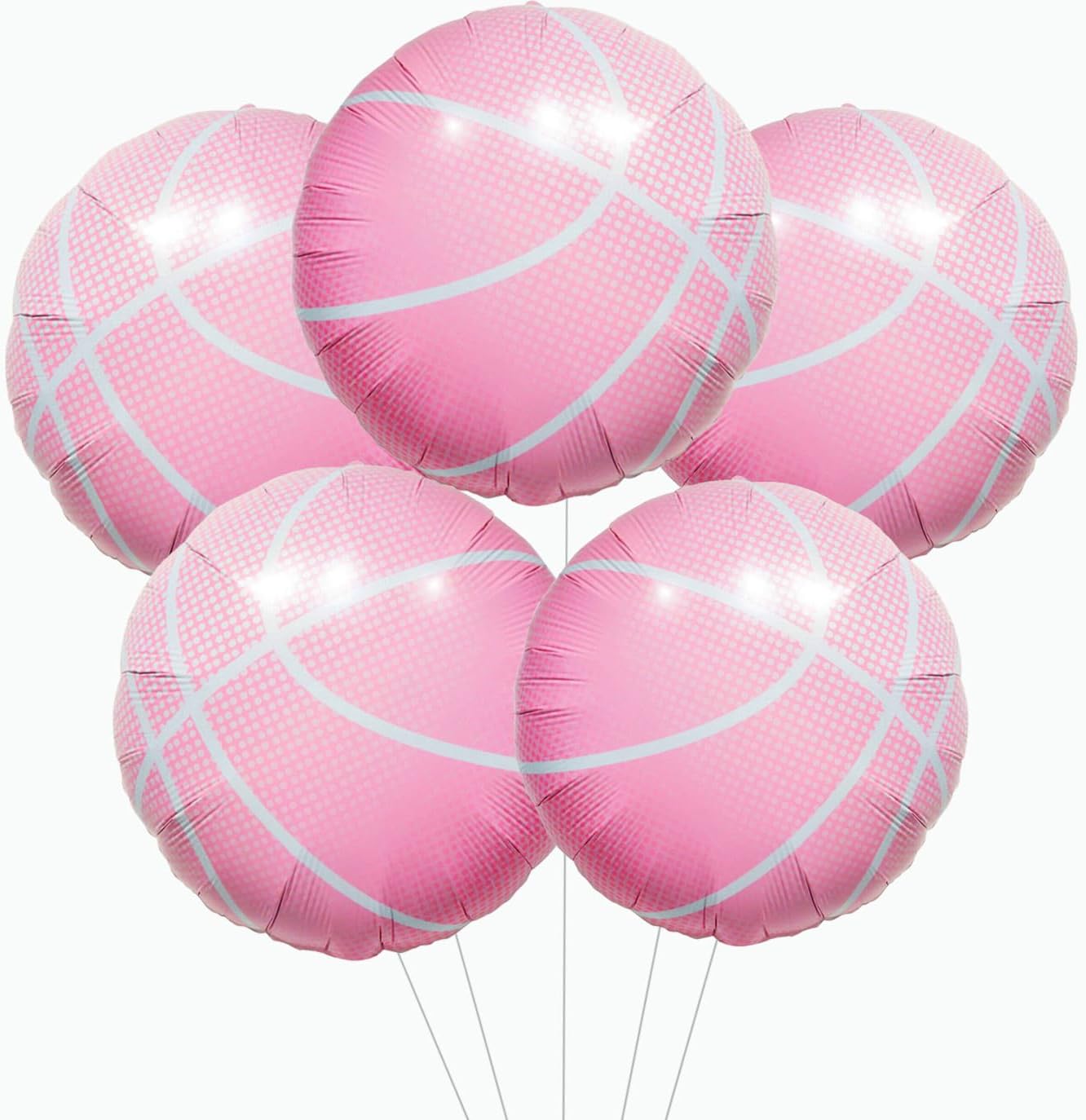 Amazon.com: Pink Basketball Balloons 18Inch Pink Basketball Balloons ...