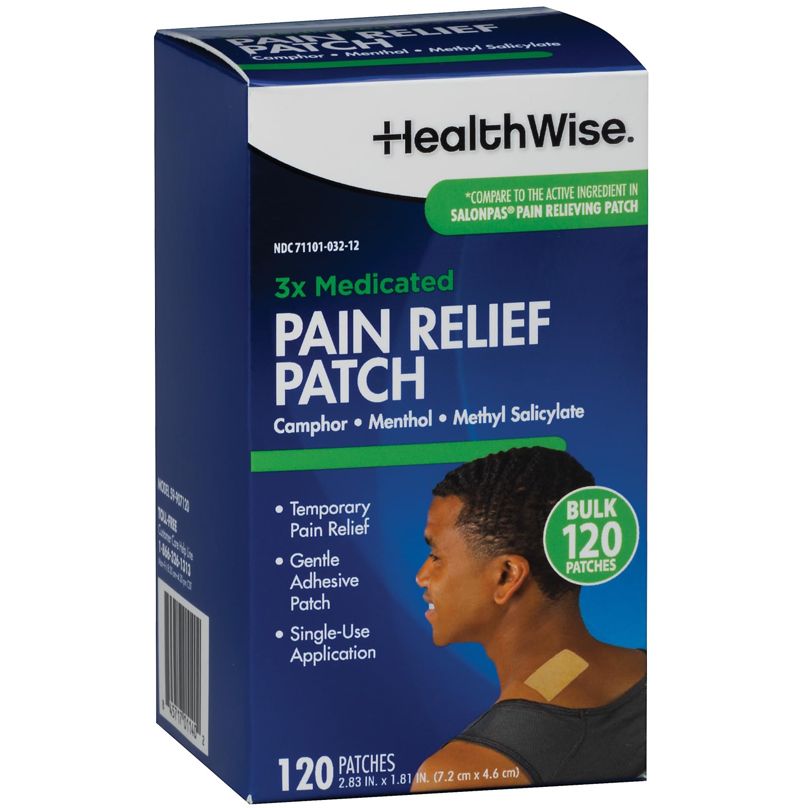 Amazon.com: HealthWise Targeted Pain Relief Medicated Patch | Neck ...