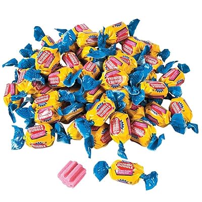 Buy Dubble Bubble Gum Bulk Tub, Individually Wrapped Bulk Bucket of ...