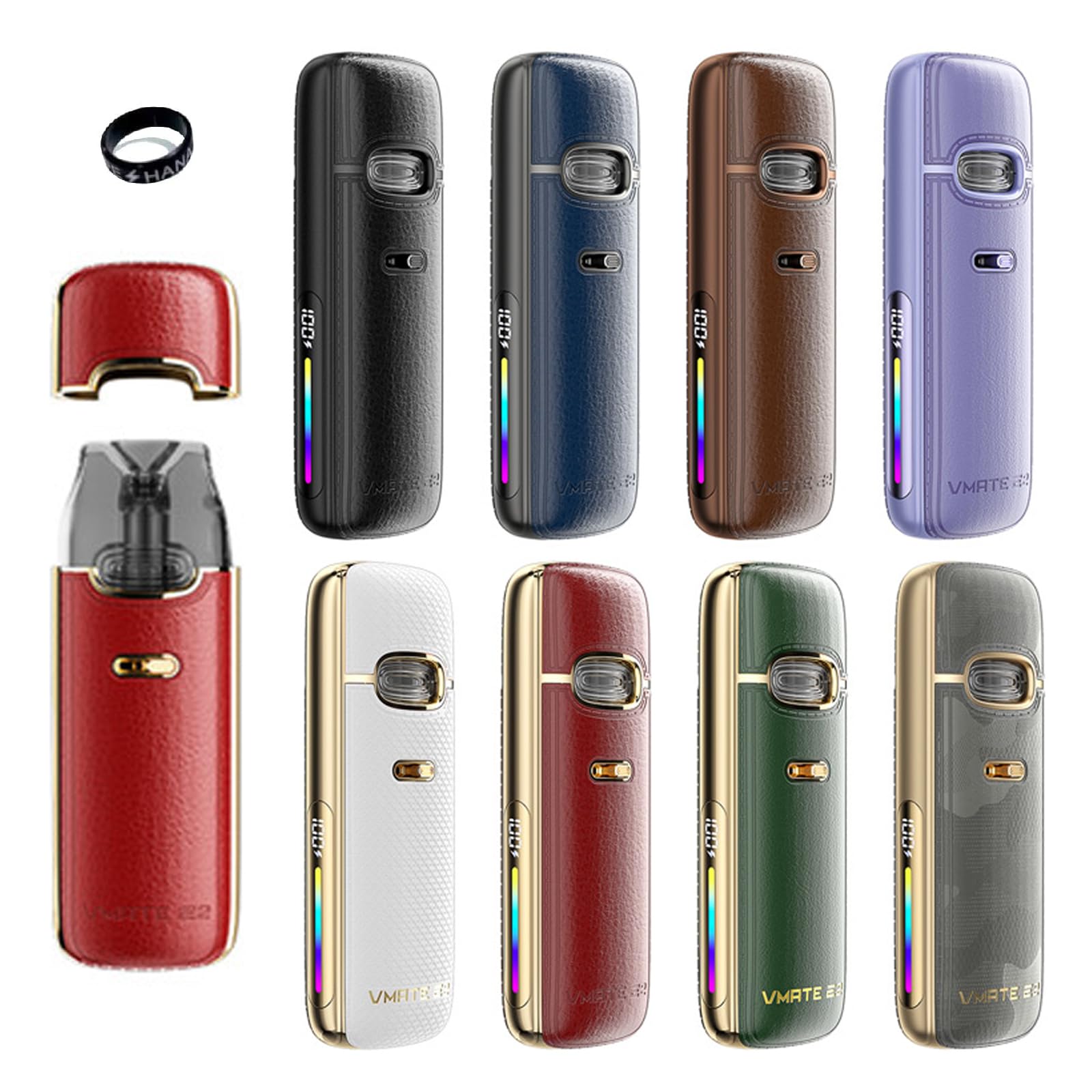 Amazon | VOOPO VMATE E2 Pod System Kit キャップ付き 1500mAh 30W 3ml 電子タバコ ...