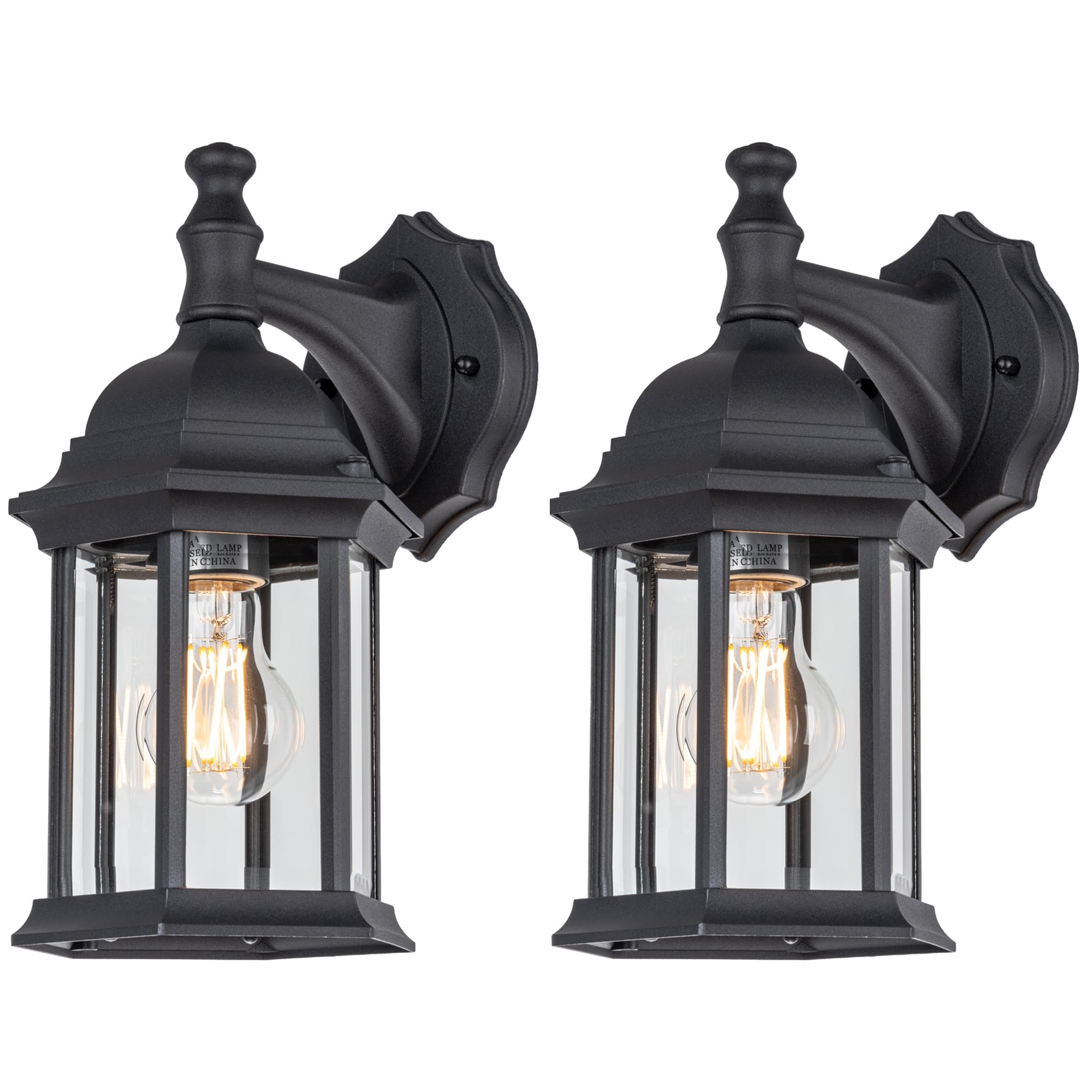 LIT-PaTH Outdoor Wall Lantern, Wall Sconce as Porch Lighting Fixture ...