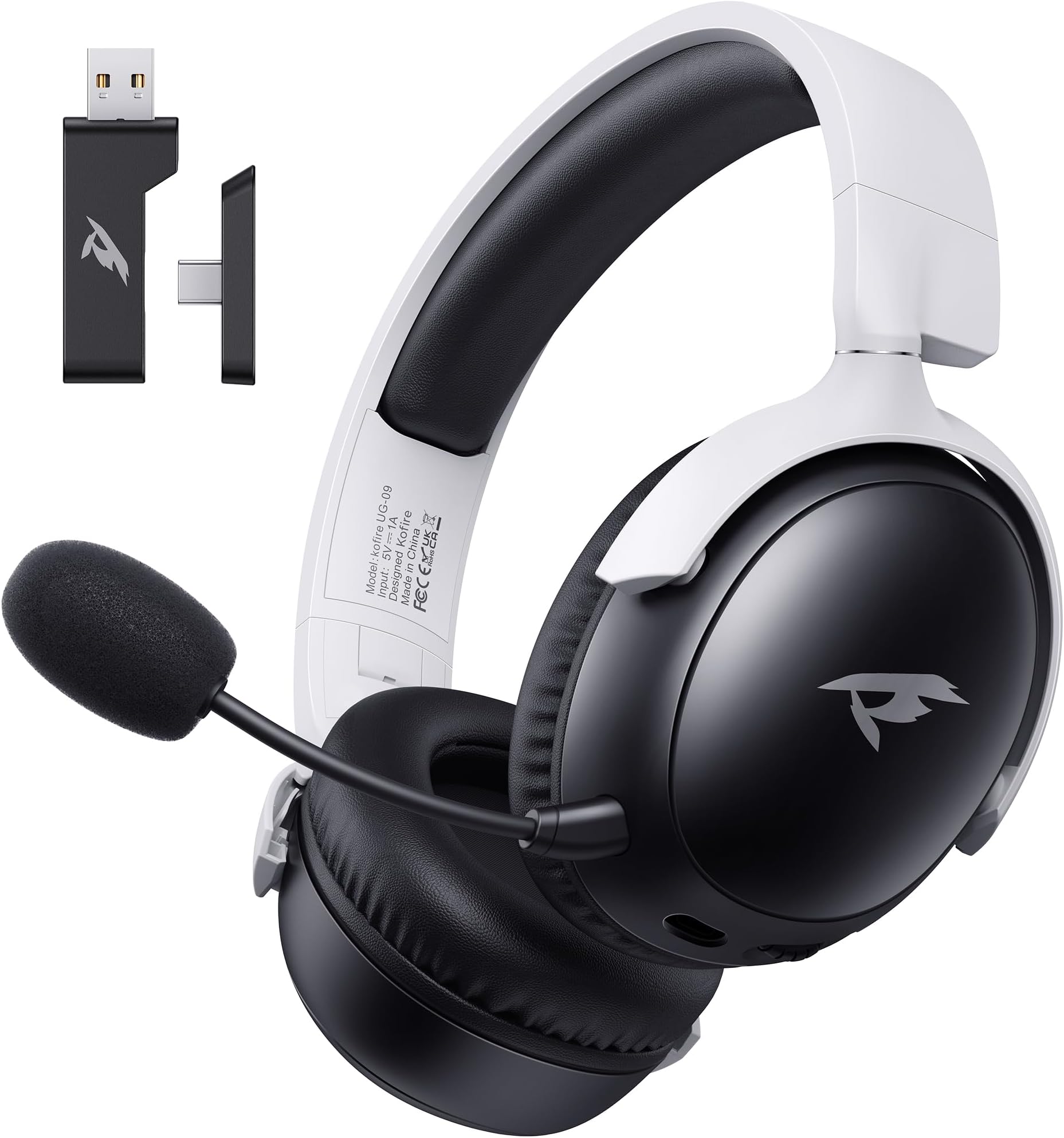Amazon.com: Wireless Gaming Headset 2.4GHz USB & Type-C Gaming ...
