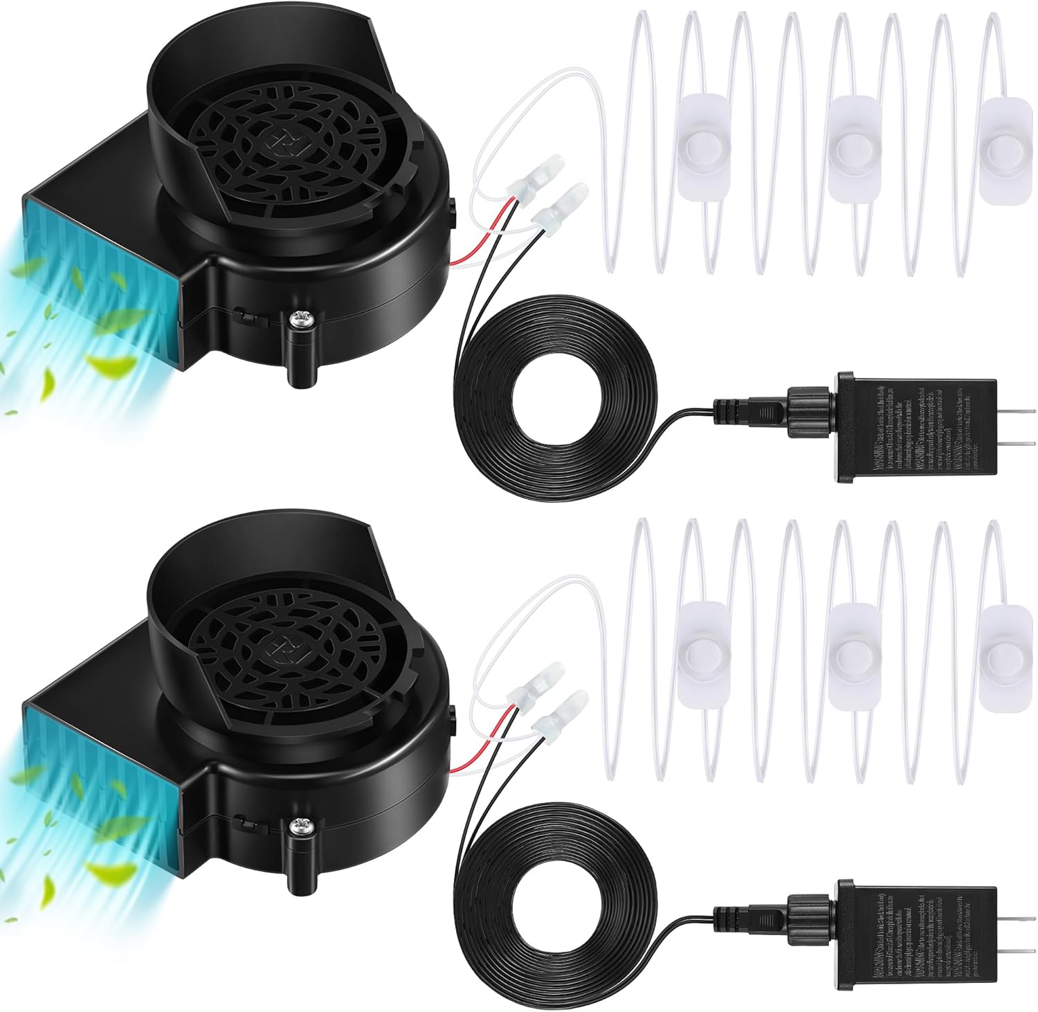 Amazon.com: Hiboom 2 Pack Replacement Inflatable Fan Blower, 0.5A ...