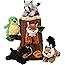 Amazon.com: Special Edition Plush Treehouse with Animals - Tree Stump ...
