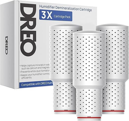 Amazon.com: Dreo Demineralization Cartridge 3-Pack for Humidifiers ...