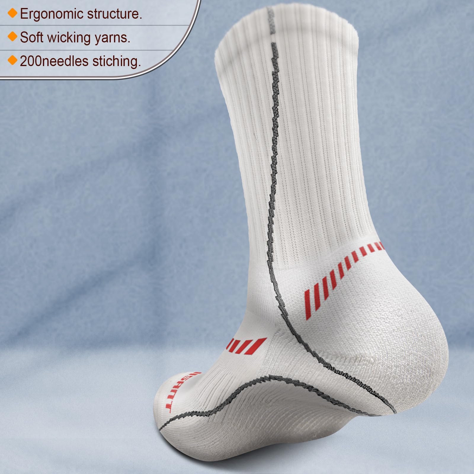 Snapklik.com : BULLIANT Compression Socks For Men 6Pairs, Athletic Crew ...