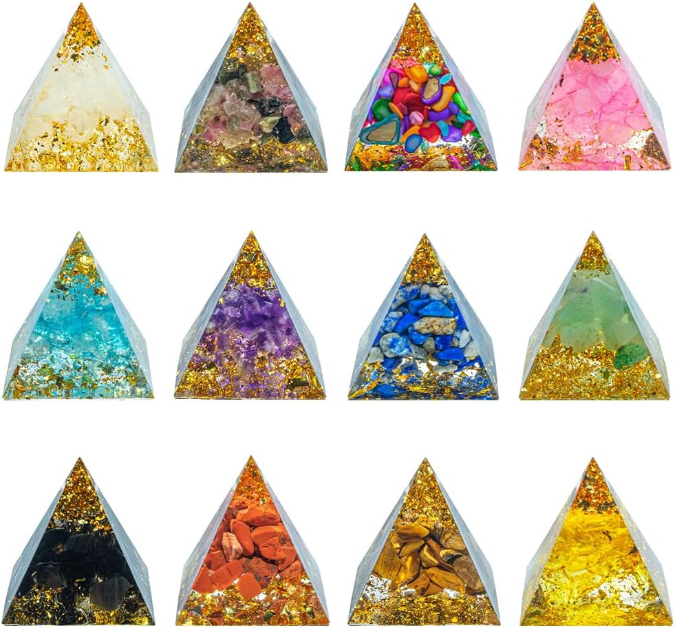 Amazon.com: Mini Natural Crystal Pyramid Energy Generator Quartz ...
