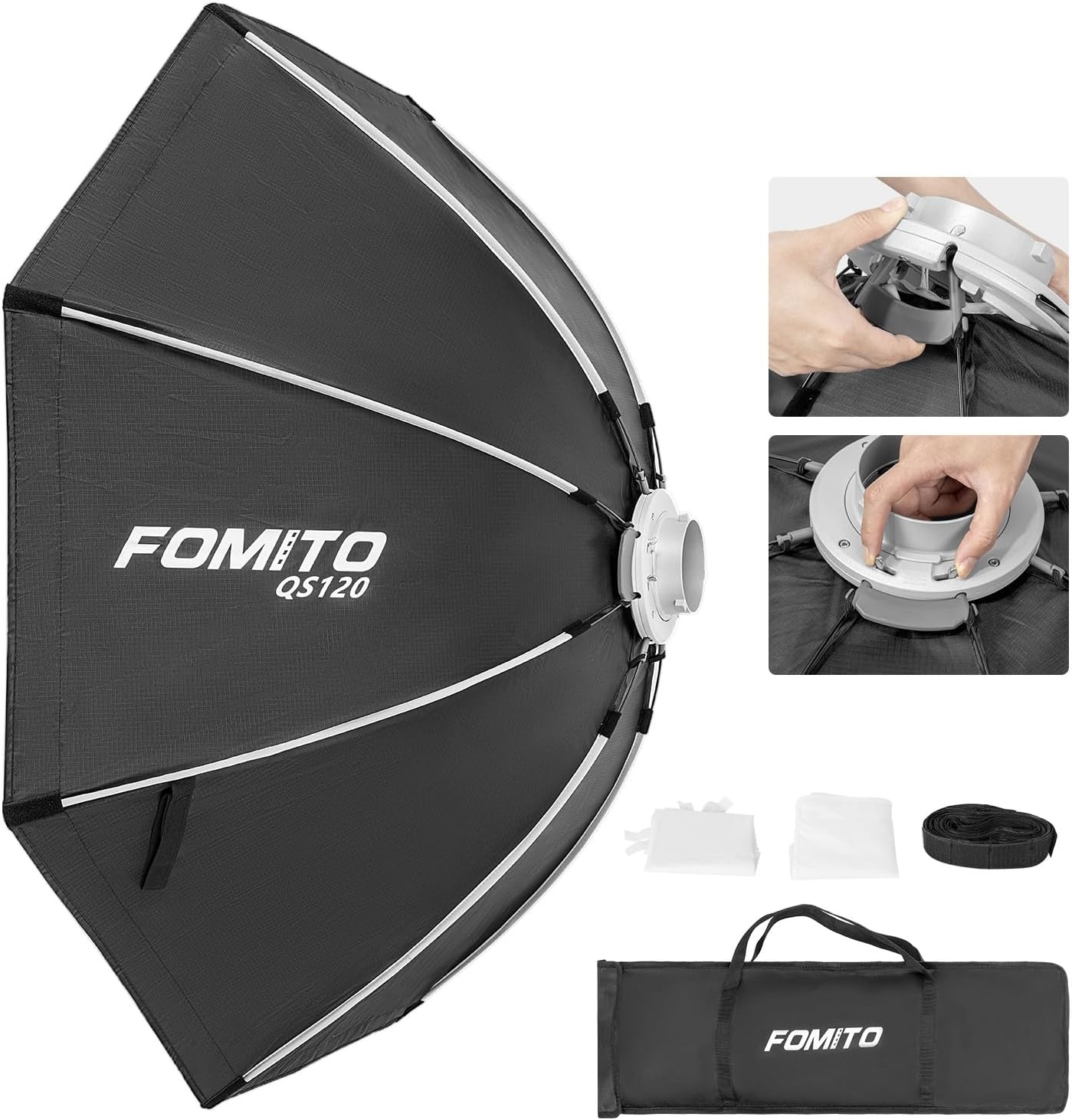 Amazon.com : FOMITO 47.2"/120cm Octagonal Softbox, Quick Release Bowens ...