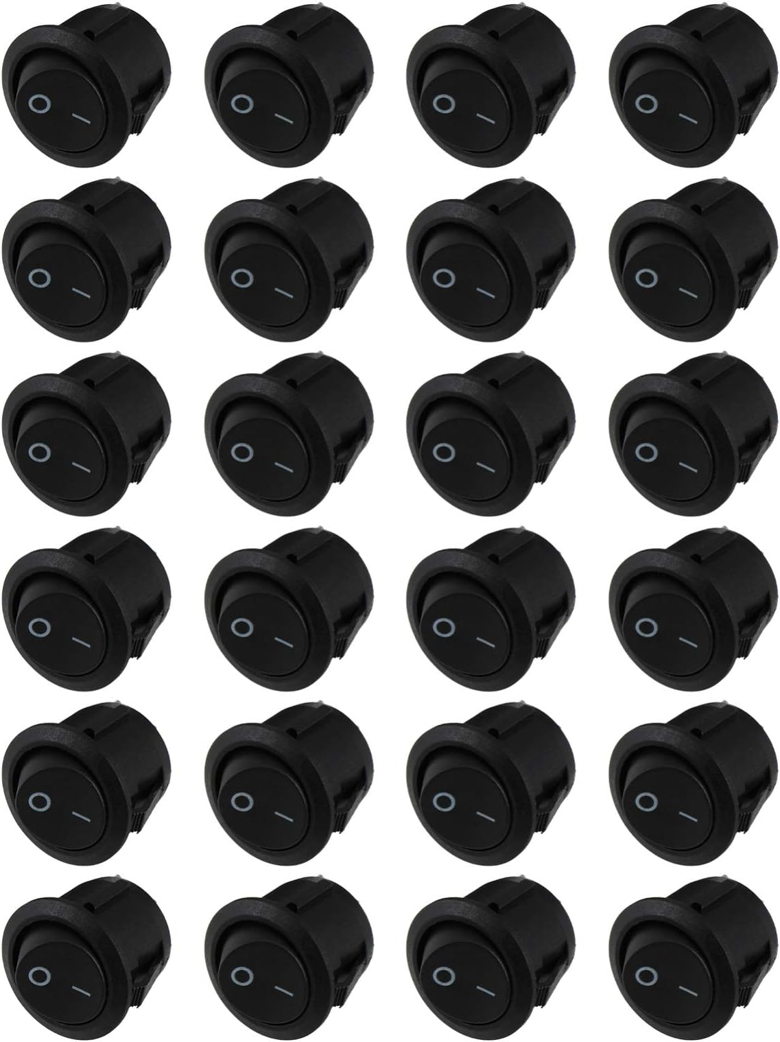 Round Rocker Switch, 15Pcs Round Rocker Switch Toggle Switch Design Car ...