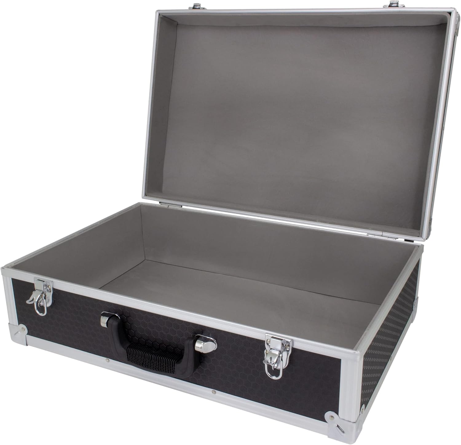Maplin Lockable Flight Case - Aluminium Tool Case, Portable Toolbox ...