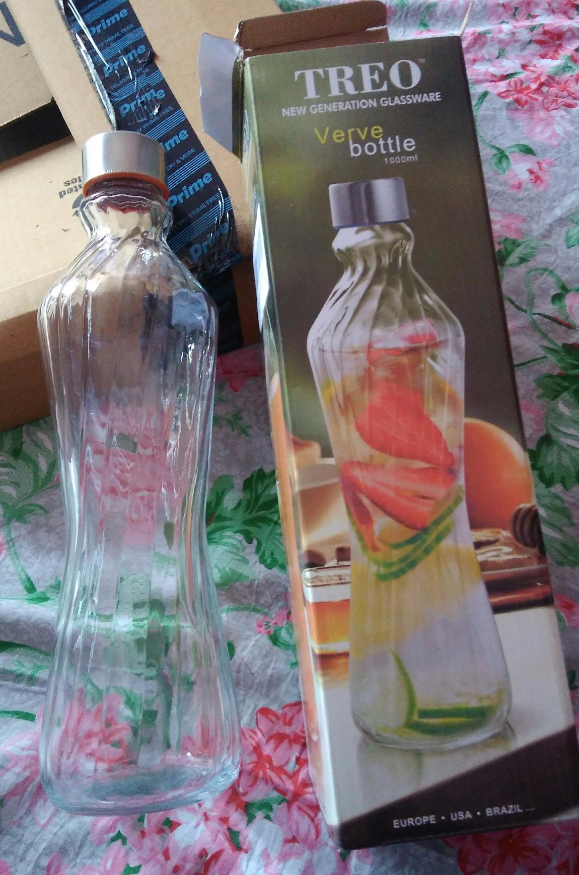 Treo by Milton Glass Bottle, 1000ml, Transparent : Amazon.in: Home ...