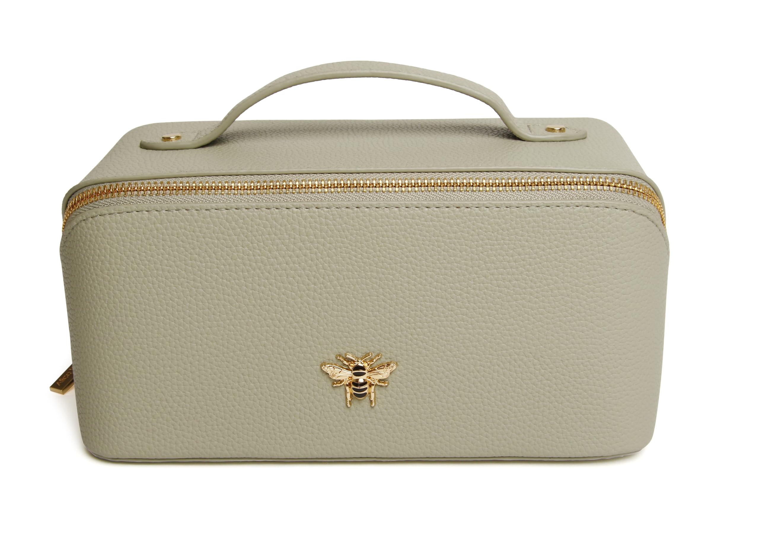 Luxury Bee Beauty Case by Alice Wheeler Train Case Vanity Toiletry Bag ...