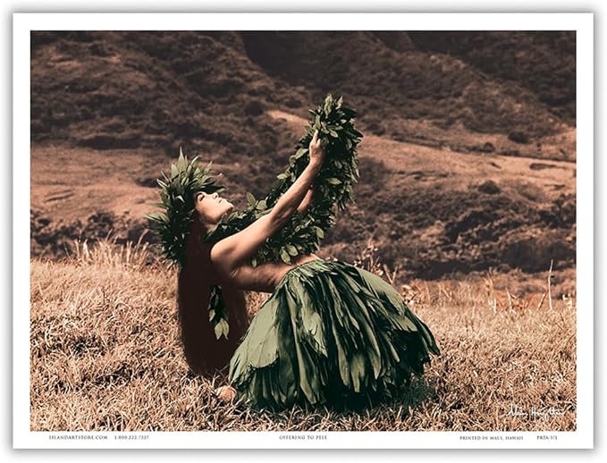 Amazon.com: Offering to Pele - Hawaiian Hula Dancer - From an Original ...