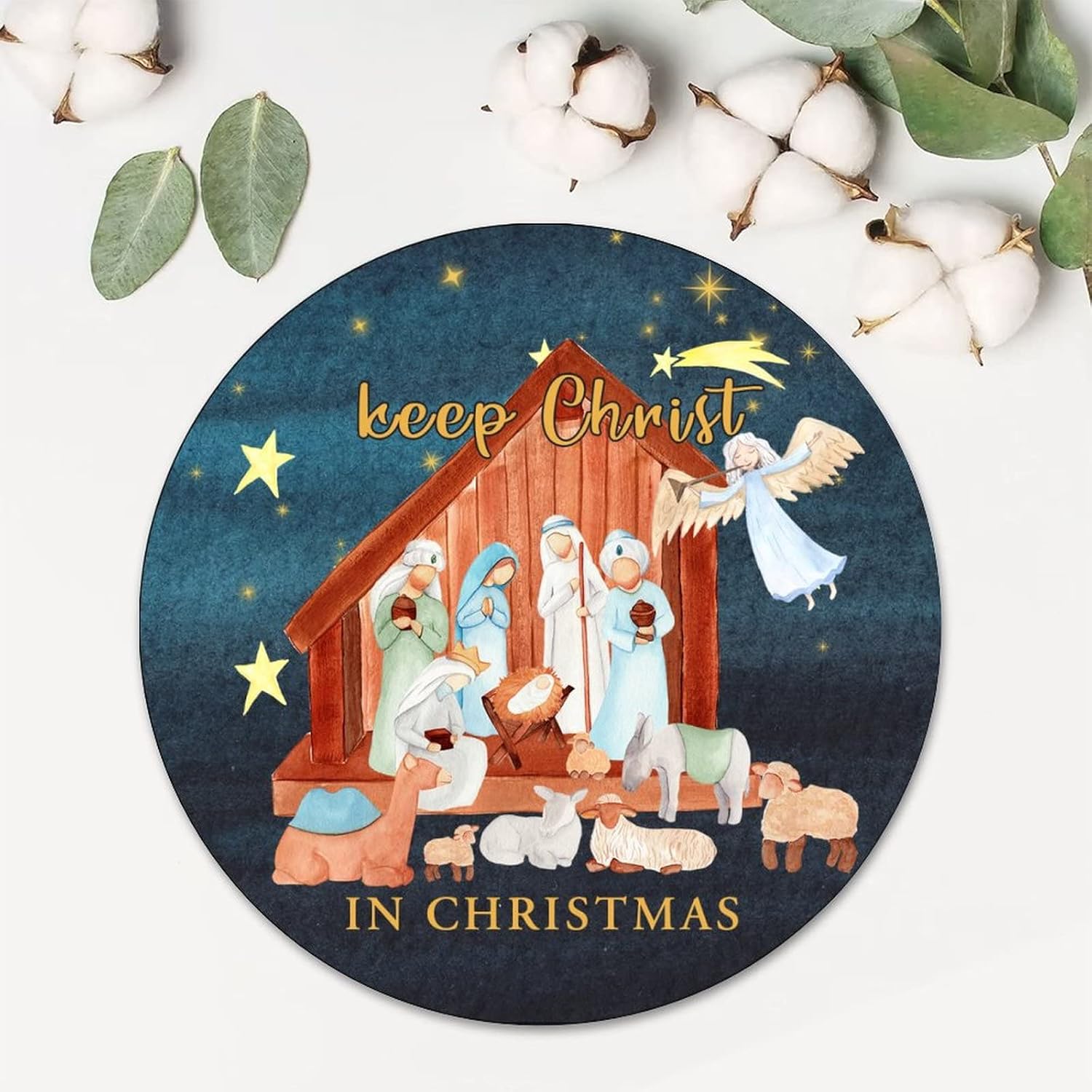 Amazon.com: Merry Christmas Stickers 1.5 Inch Religious Christian ...