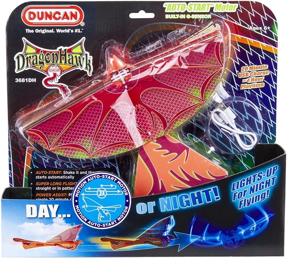 Amazon.com: Duncan Toys Dragon Hawk Light-Up Flying Bird - Day/Night ...