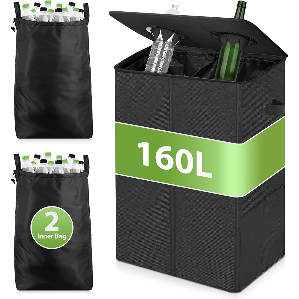 $6/mo - Finance Recycle Bins for Kitchen 160L, 42 Gallon Double Indoor ...
