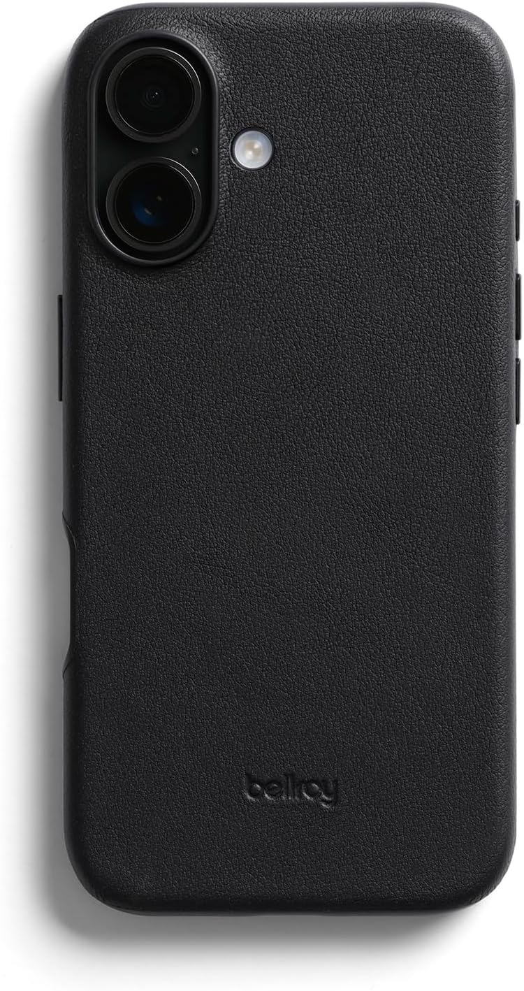 Amazon.com: Bellroy Leather Case for iPhone 16 - Black : Cell Phones ...