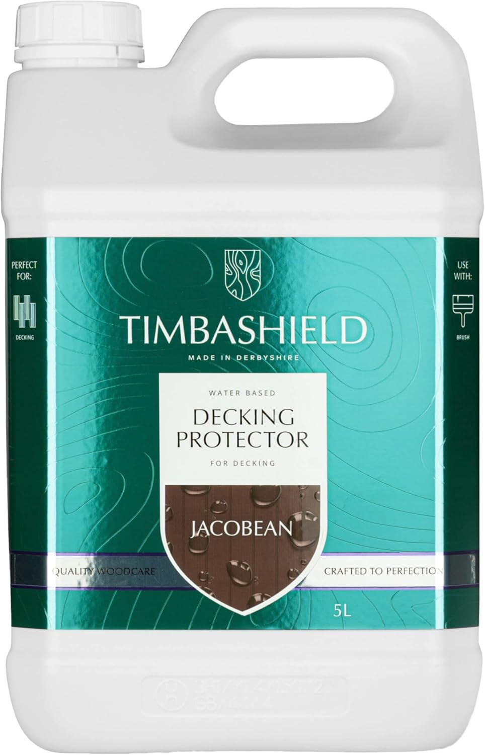 Timbashield - Jacobean Decking Protector - 5L - Water Based Decking ...