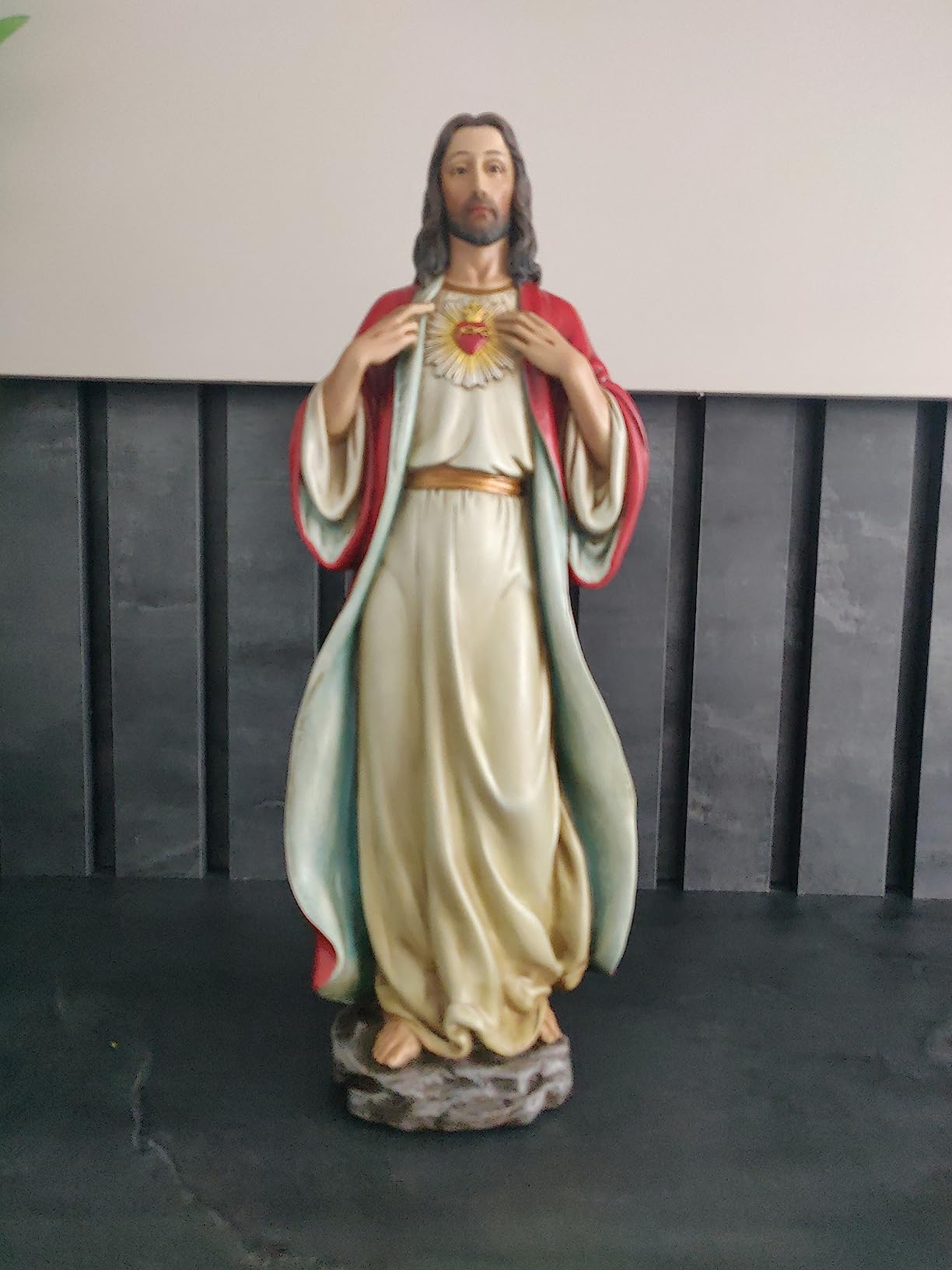 BC Catholic Sacred Heart of Jesus Statue, Jesus Christ Figure, Religious Gifts Inspirational ...