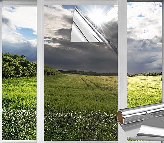 Spegelfolie fönster insynsskydd självhäftande fönsterfilm ...