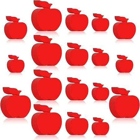 Amazon.com: Zonon 90 Pcs Apple Cutouts Classroom Bulletin Board ...