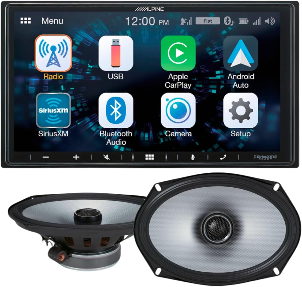 Amazon.com: Alpine iLX-W650 7" Touchscreen Receiver & A Pair of Alpine ...