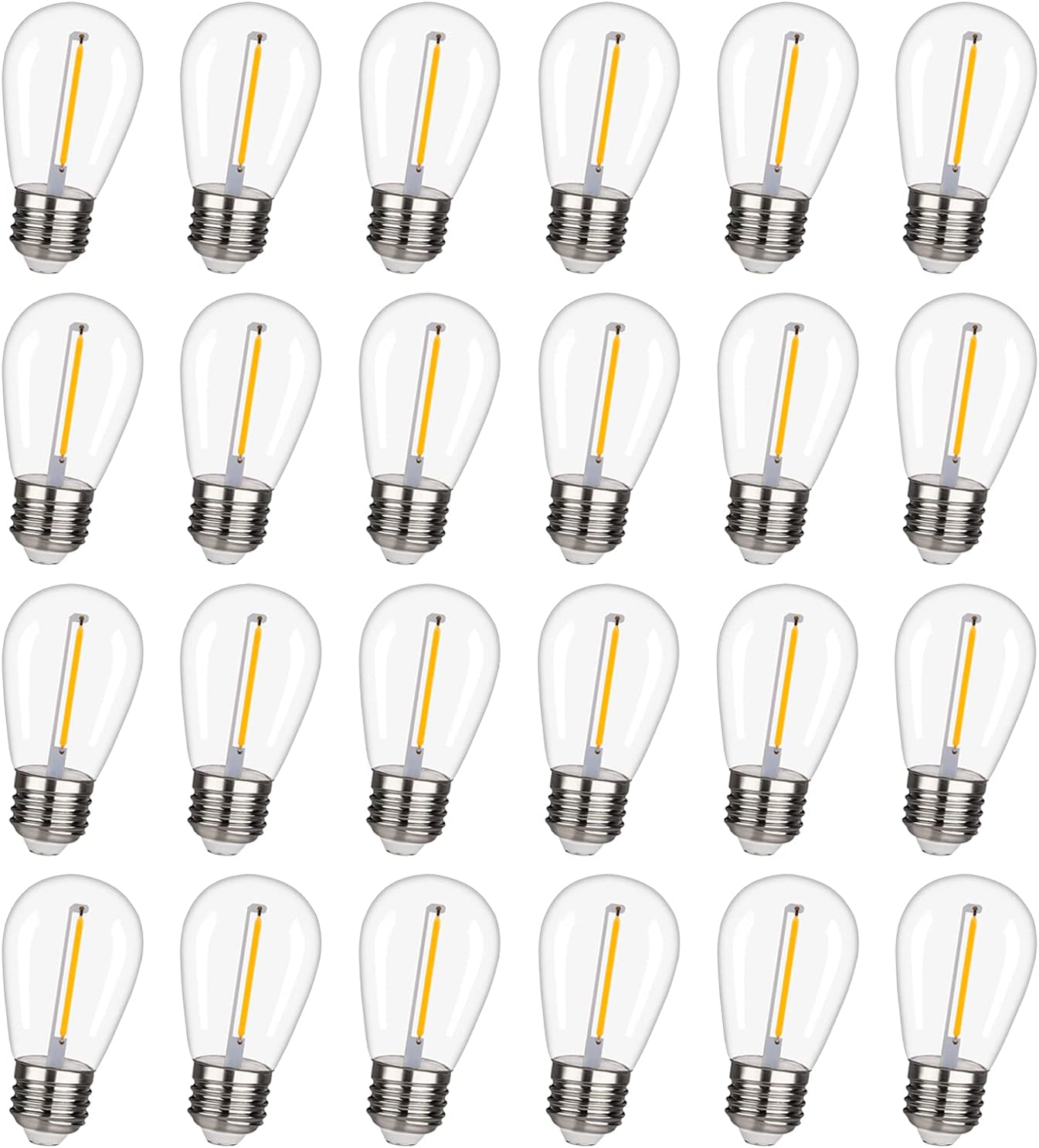 VISTERLITE LED S14 Low Voltage (DC 3V) Replacement Bulbs with E26 Base ...
