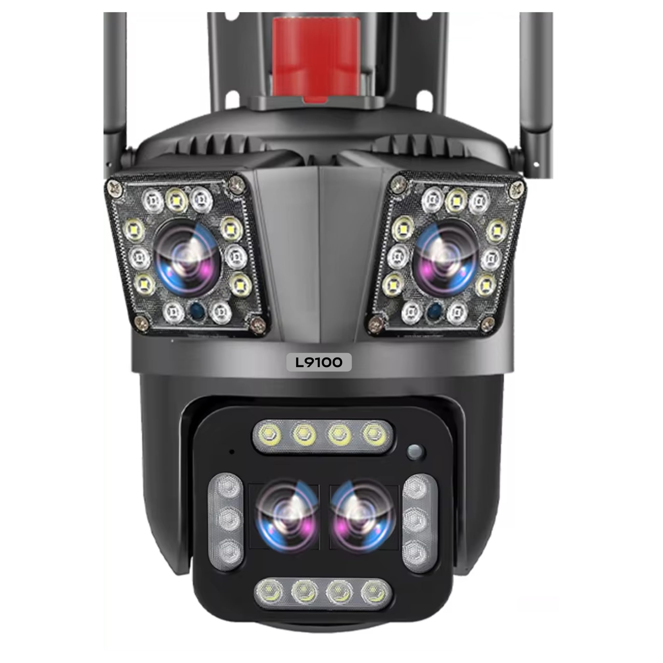 Camera wifi externa L9100 4 lentes 16mp Visão noturna colorida 128GB ...