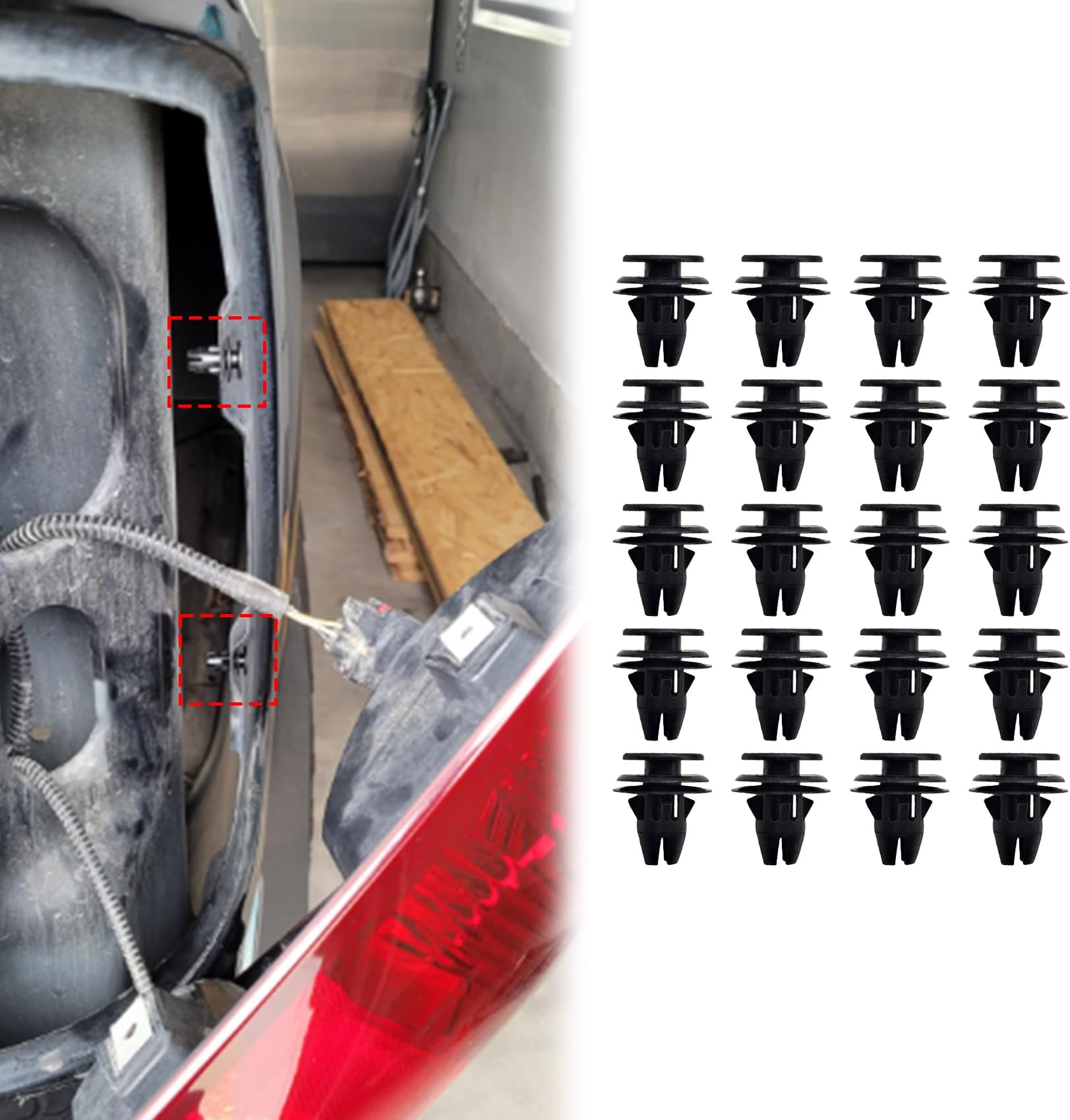 Amazon.com: Kutyun 20PCS Tail Light Retainers, Taillight Lamp Retainer ...