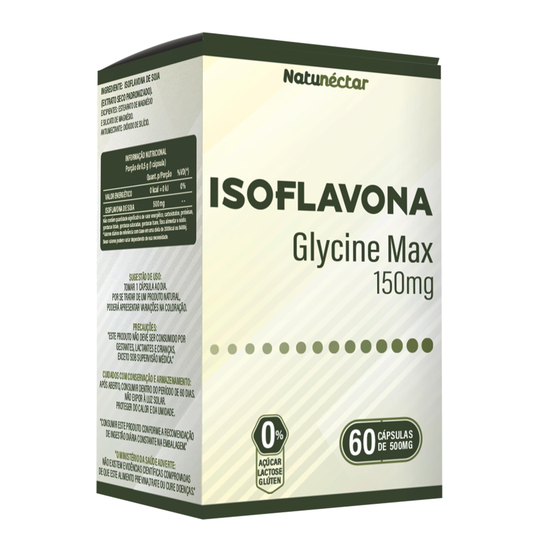 Isoflavona 150mg Reposição Hormonal 60 Caps Gérmen De Soja | Amazon.com.br