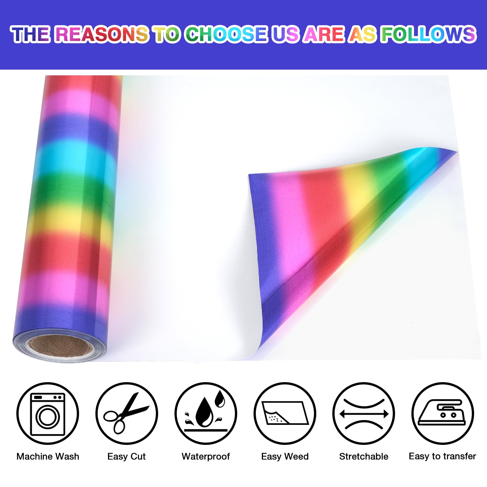 Snapklik.com : TORC Metallic HTV Heat Transfer Vinyl Roll 12" X10ft ...