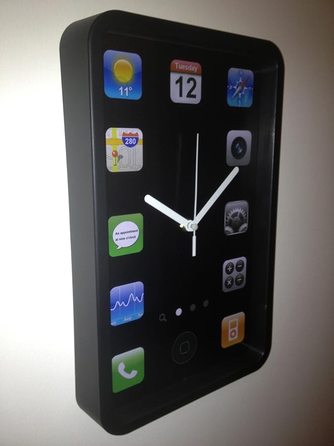 1 x Giant Novelty Smart Phone Iphone 4S Iphone 5 Wall Clock - Available ...