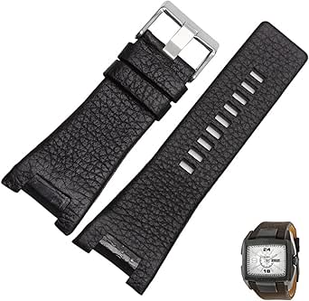 Amazon.co.jp: EKSIL ディーゼル DZ1216 DZ1273 DZ4246 DZ4247DZ287 リストストラップブラック ...