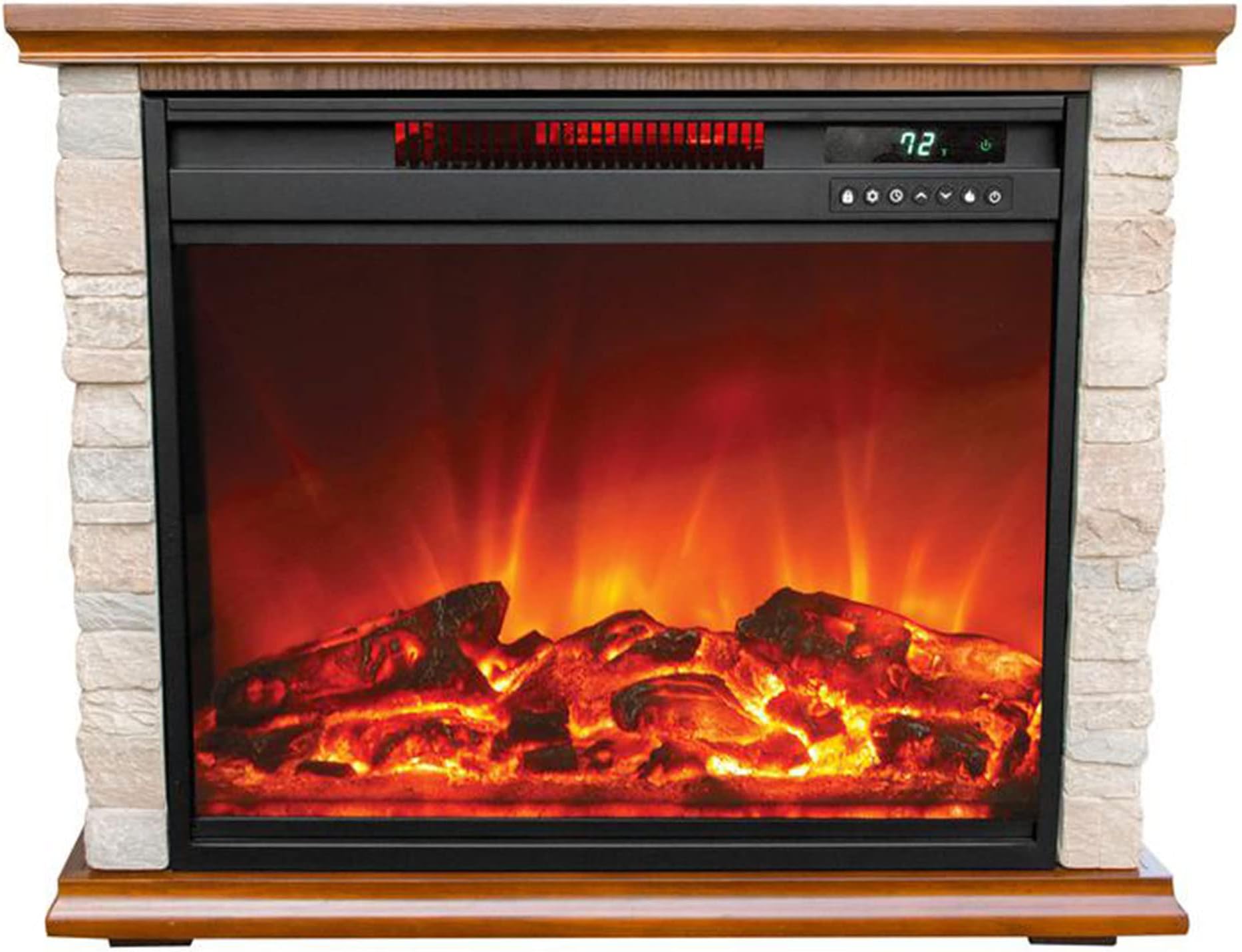 Amazon.com: duraflame® Wall Mantel Electric Fireplace with Remote ...
