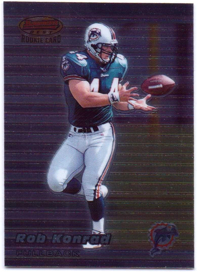 Rob Konrad 1999 Bowman's Best Rookie #108 - Miami Dolphins at Amazon's ...