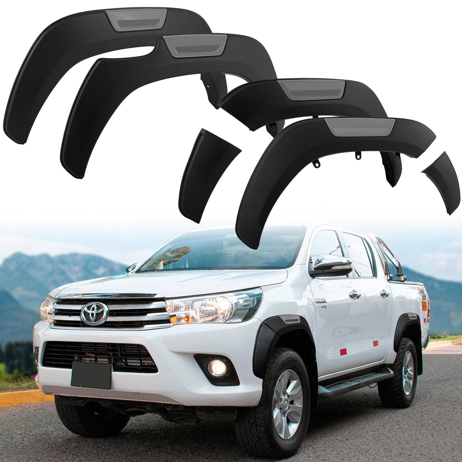 Buy JHCHAN Wheel Arch For Toyota Hilux 2015-2024 Invincible/Invincible ...